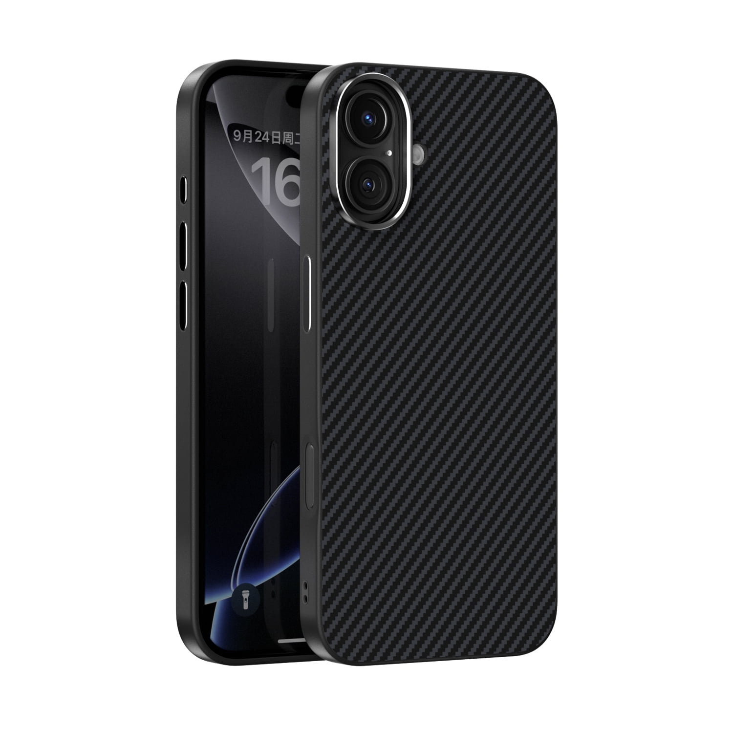Decase Carbon Fiber Texture Magnetic Case for iPhone 16,Compatible with ...