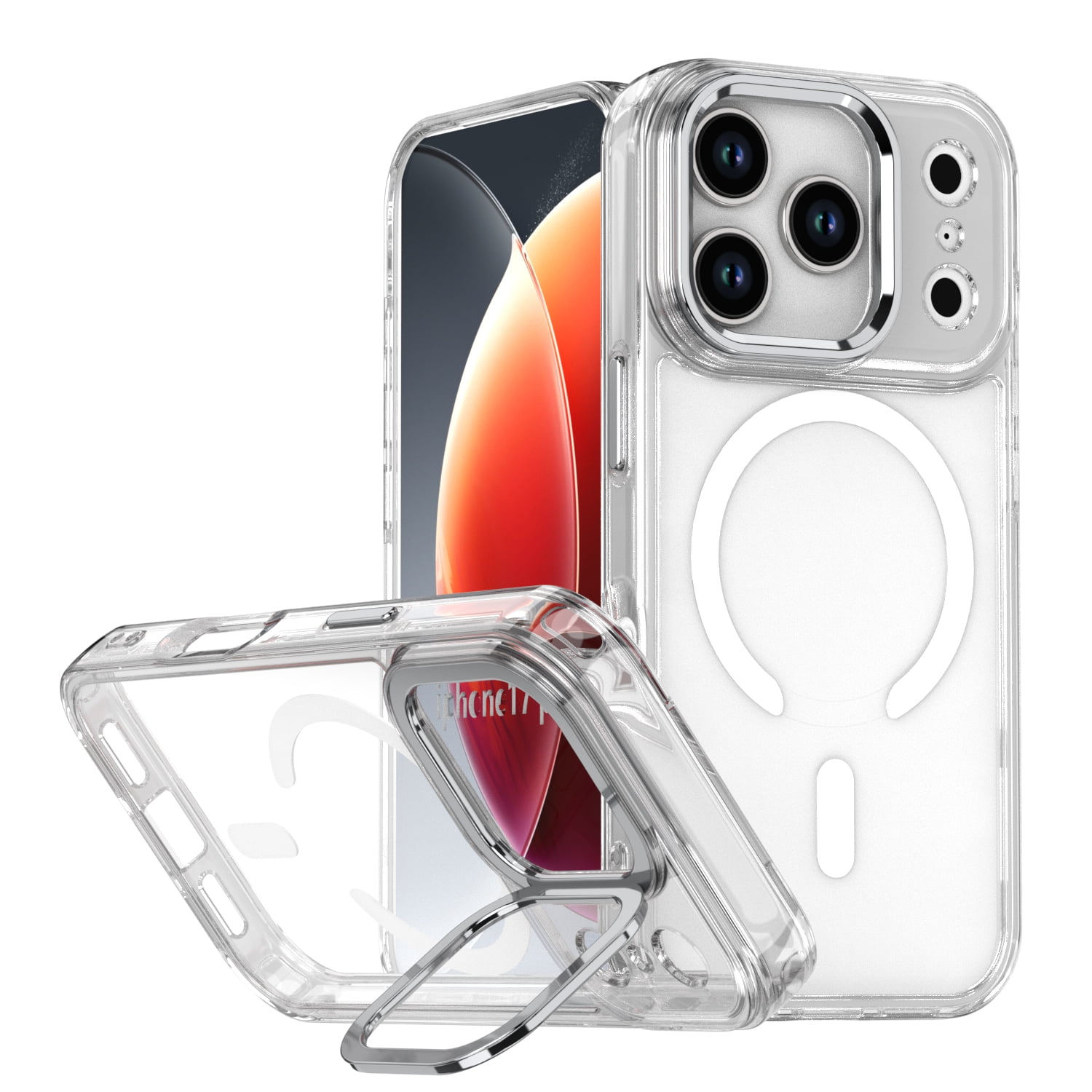 Decase Clear Magnetic Case for iPhone 17 Pro,Slim Transparent Hard Case ...