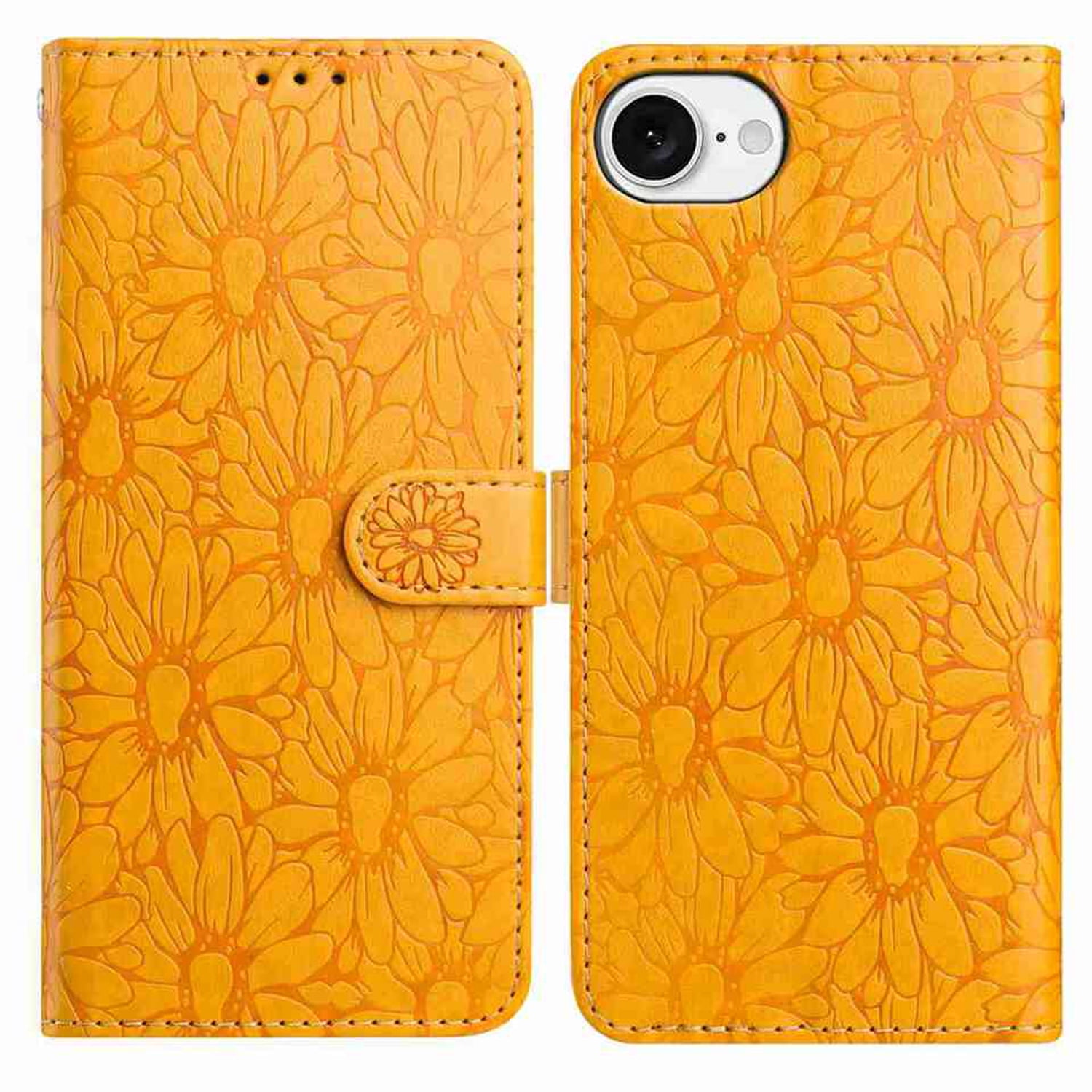 Decase Embossed Flip Wallet Case for iPhone 16e,Fashion PU Leather ...
