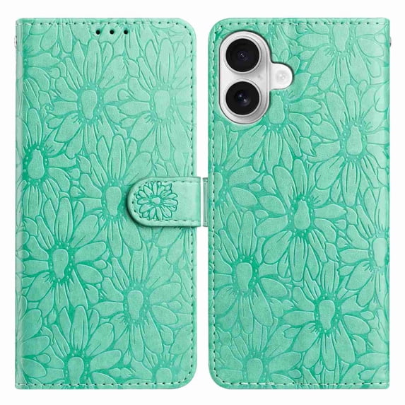 Decase Embossed Flip Wallet Case for iPhone 17,Fashion PU Leather + TPU ...