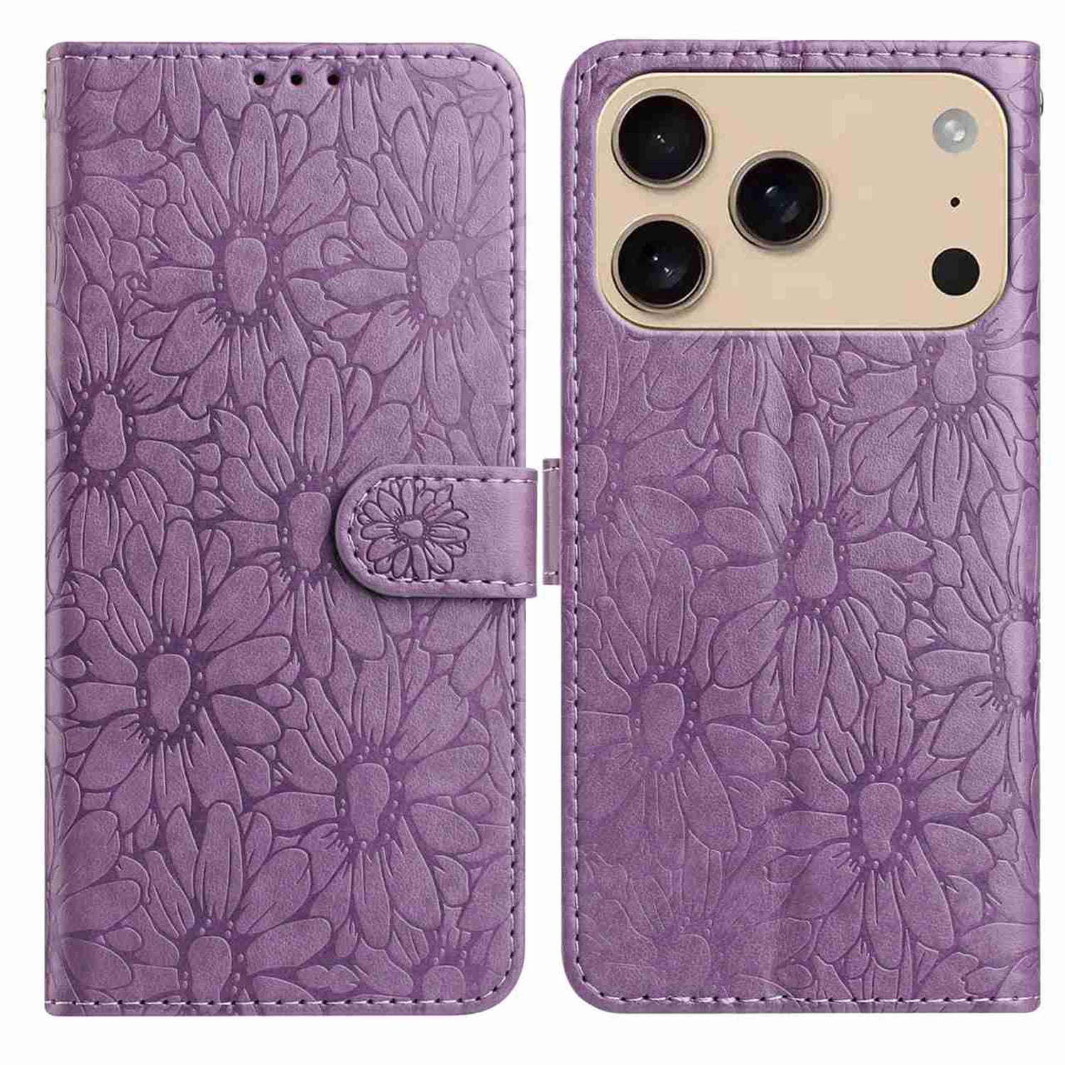 Decase Embossed Flip Wallet Case for iPhone 17 Pro,Fashion PU Leather ...