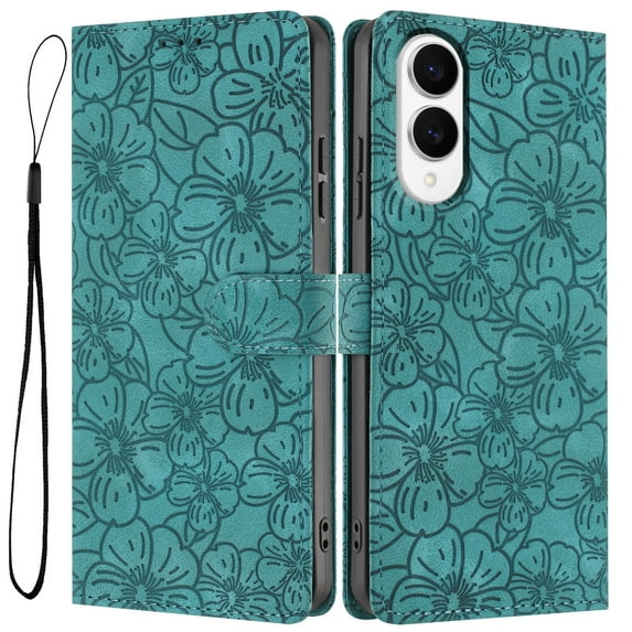 Decase Flip Case for Samsung Galaxy S25 Edge,Embossed Cherry Blossoms ...