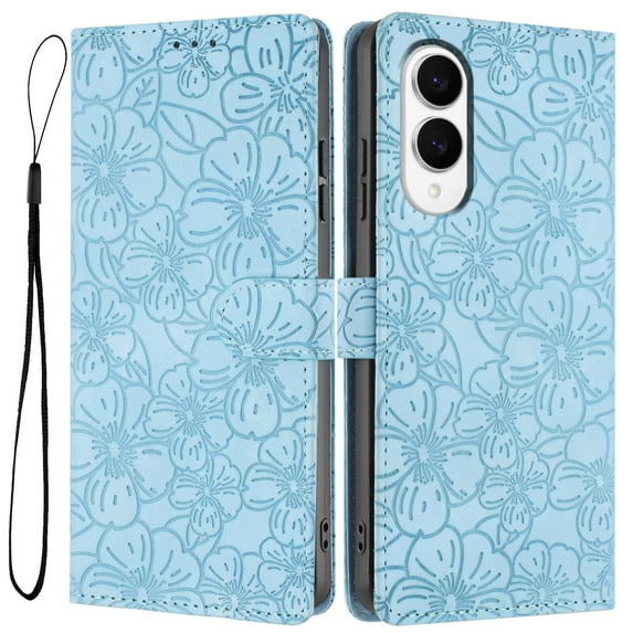 Decase Flip Case for Samsung Galaxy S25 Edge,Embossed Cherry Blossoms ...