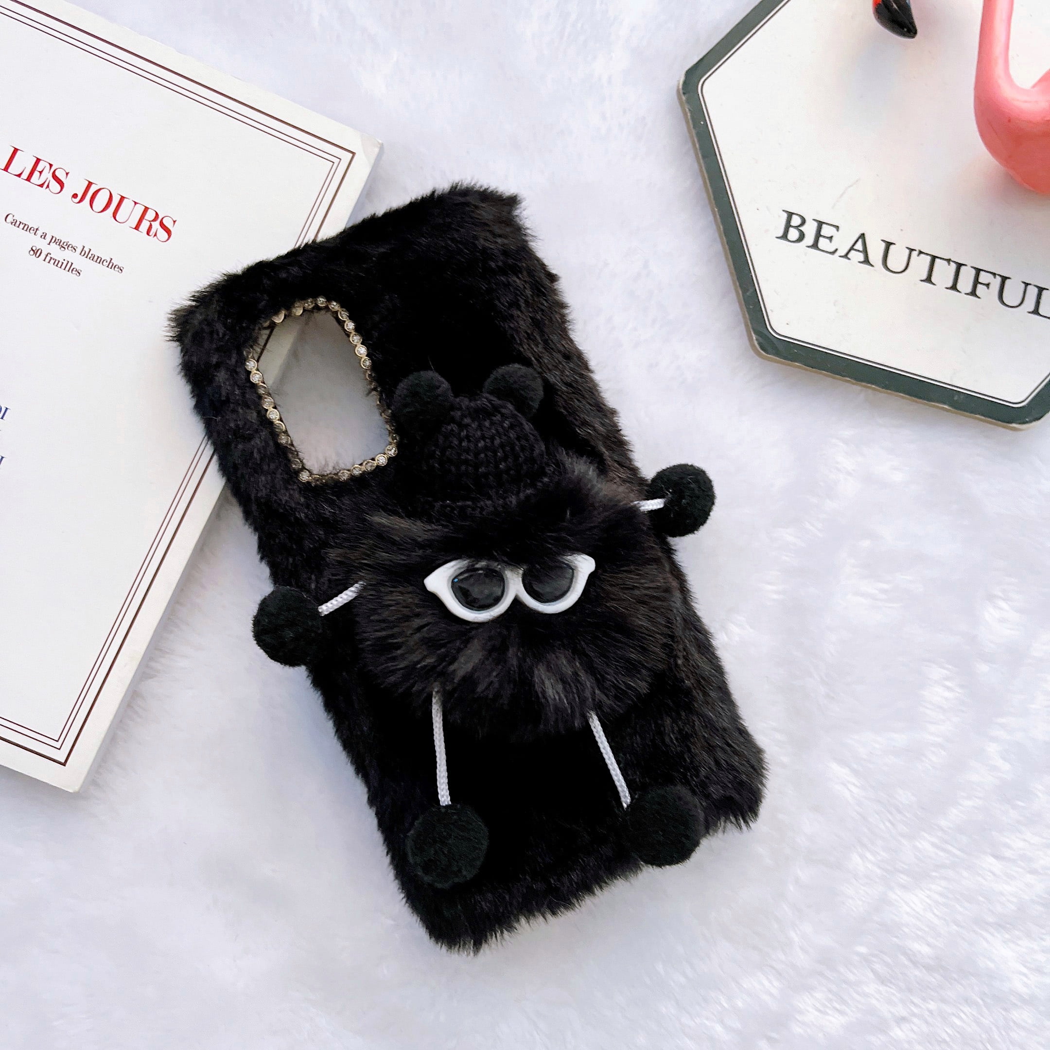 Decase Fluffy Furry Cute Case Compatible with Samsung Galaxy A13 5G, 3D ...