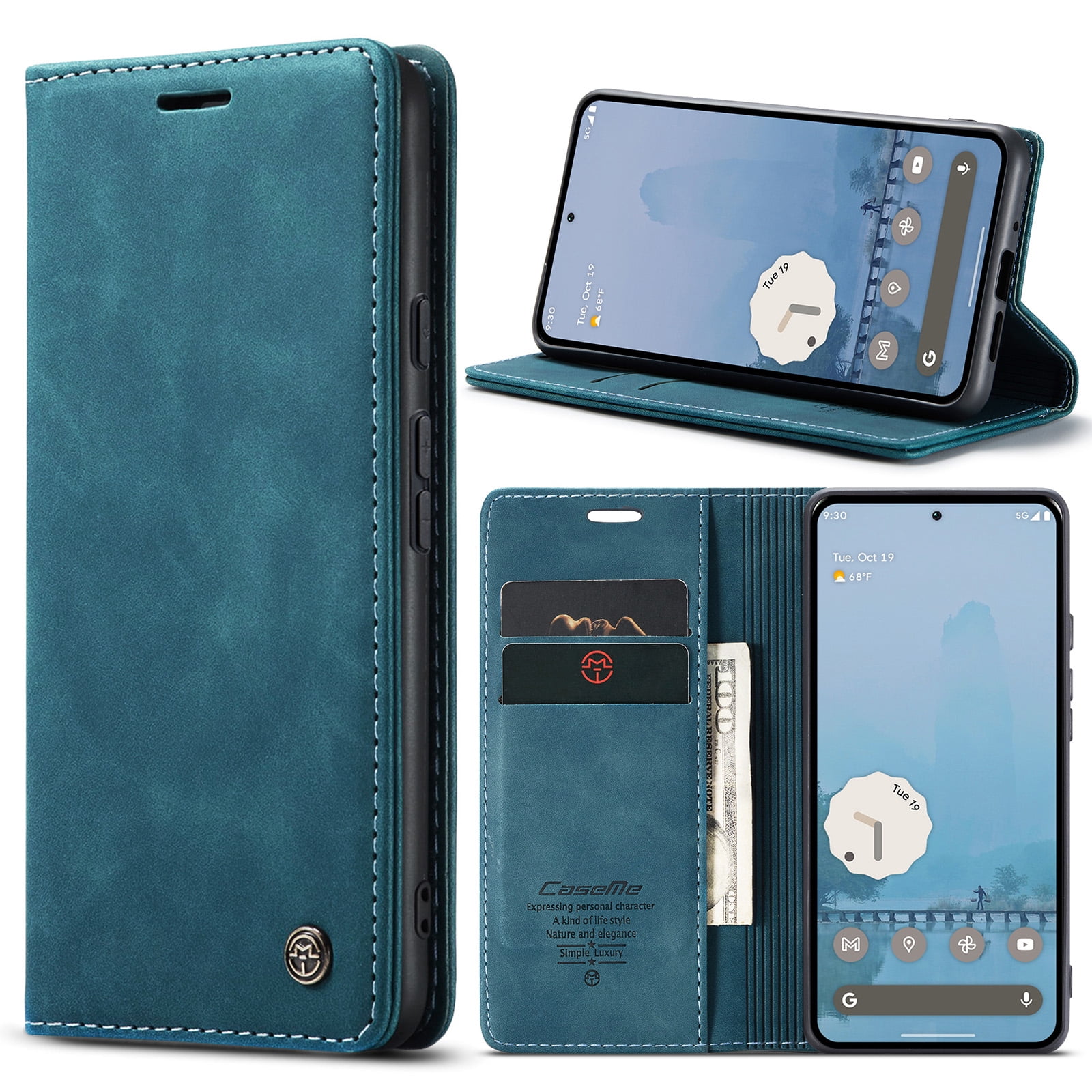 Decase for Google Pixel 9 / 9 Pro Wallet Case, Magnetic Stand Leather ...