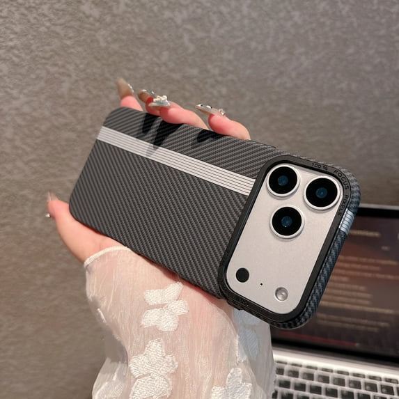 Decase Hard PC Case for iPhone 17 Pro Max,Carbon Fiber Pattern Frosted ...