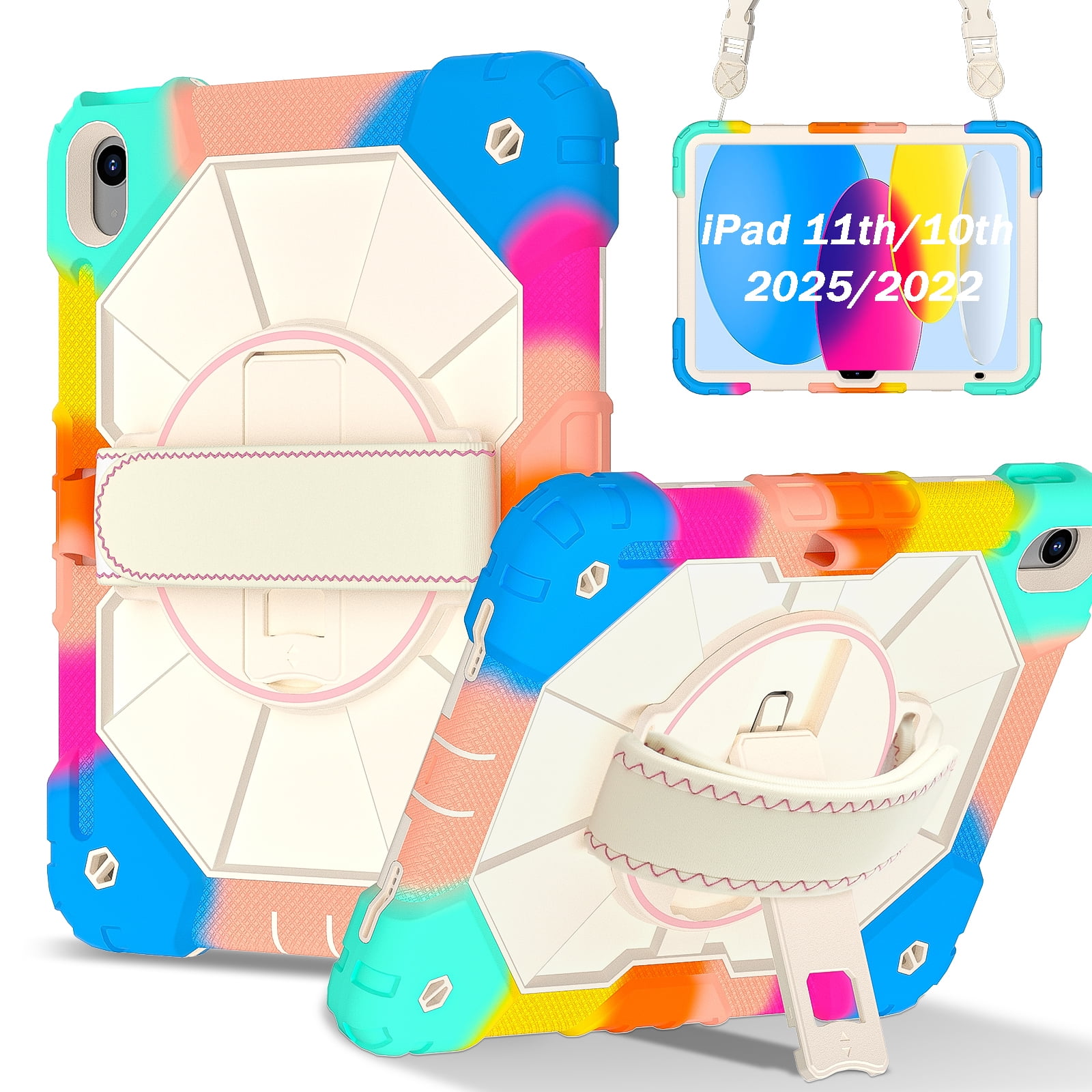 Decase Heavy Duty Rugged Case for iPad (A16)11th /10th Generation 11/10 ...