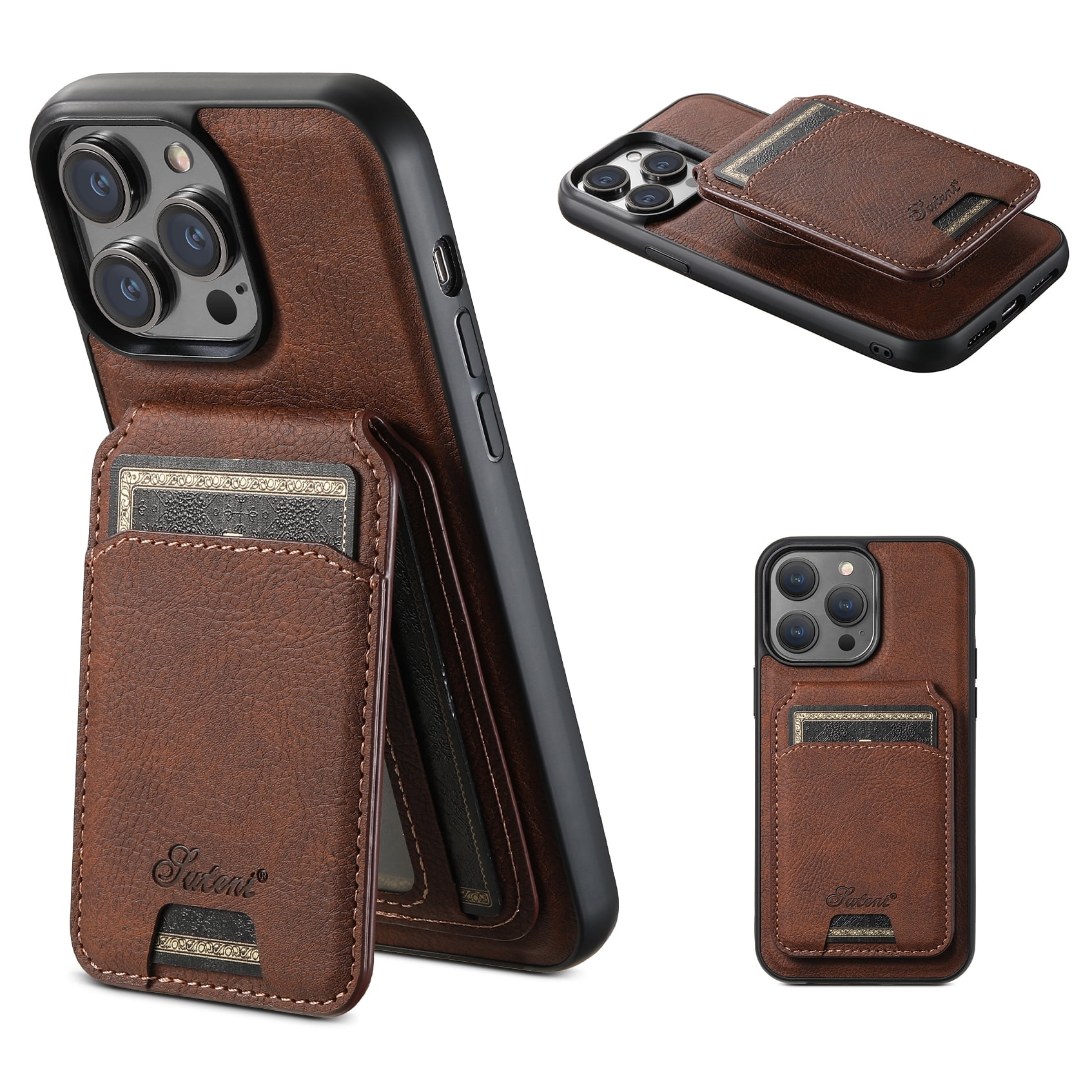 Decase Leather Cover For Apple iPhone 15 6.1",Premium Minimalist ...