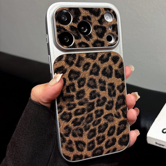 Decase Leopard Print Pattern Glitter Case for iPhone 17 Pro Max,Slim ...