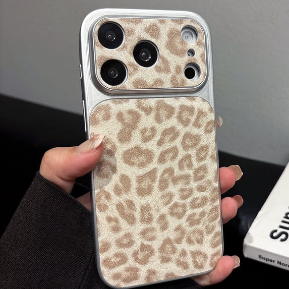 Decase Leopard Print Pattern Glitter Case for iPhone 17 Pro Max,Slim ...