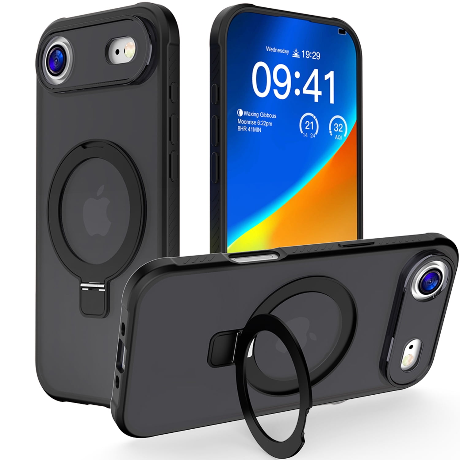Decase Mag Safe Case for iPhone Air,Magnetic Ring Stand Shockproof Skin ...