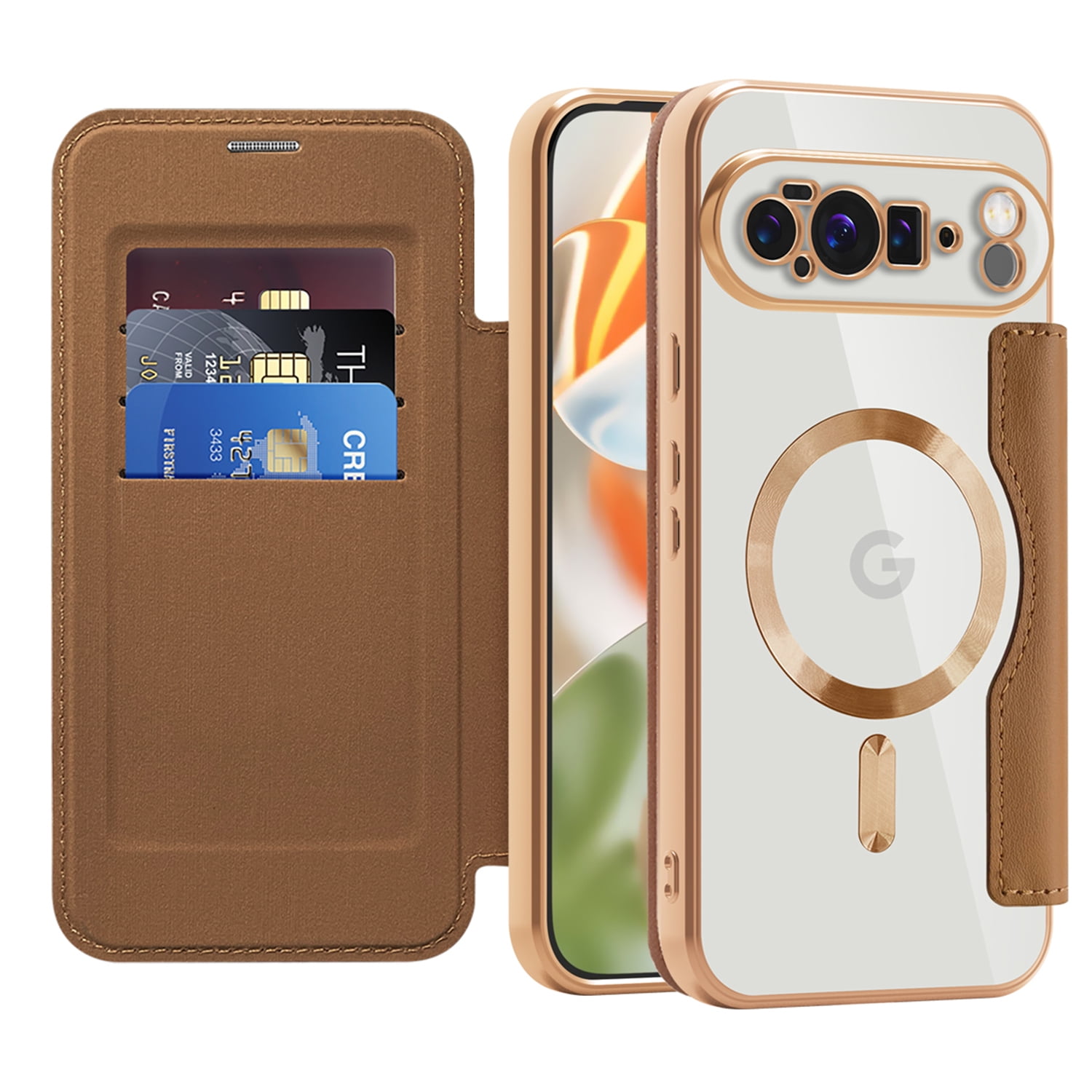 Decase Magnetic Case for Google Pixel 10 Pro XL Wallet Case with Card ...