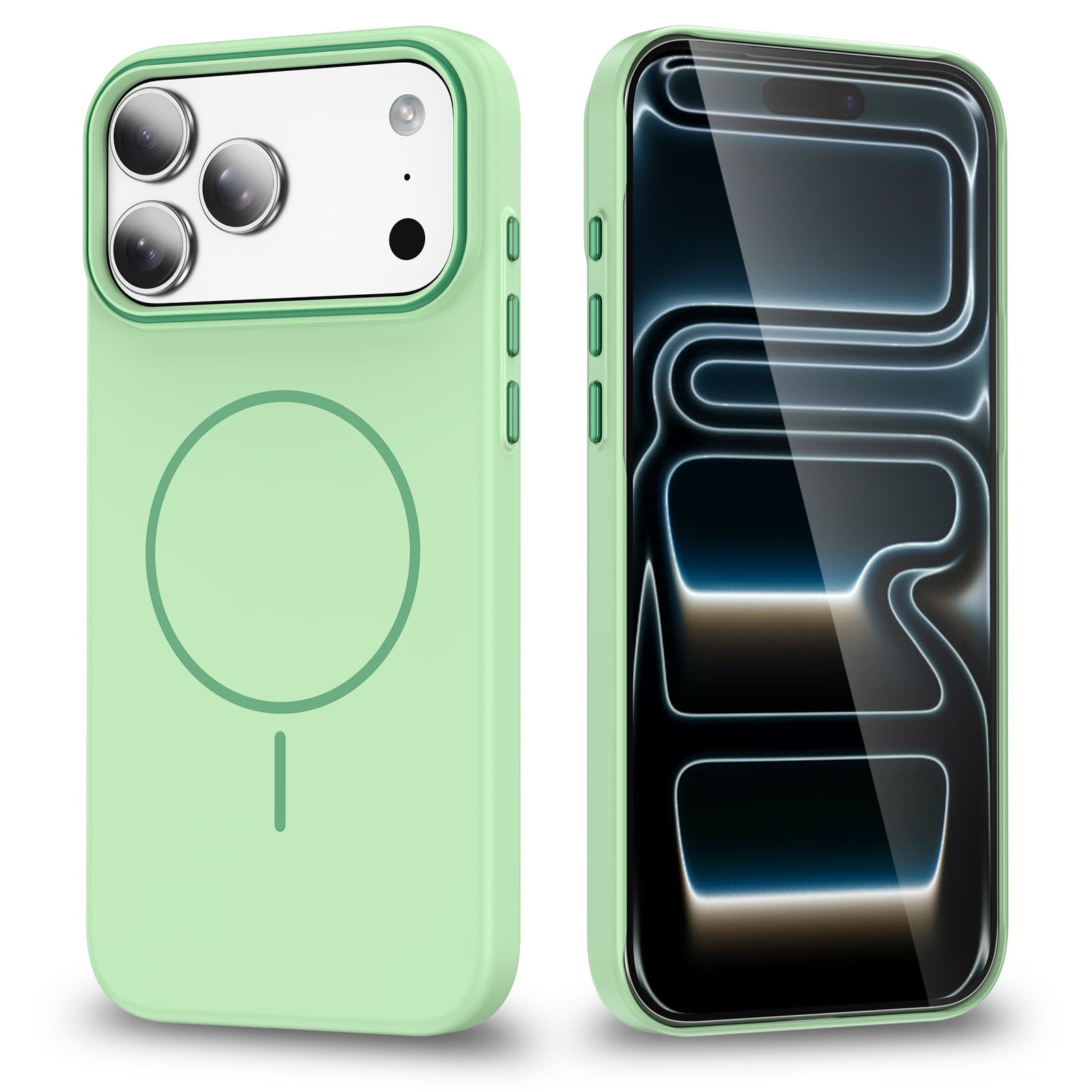 Decase Magnetic Case for iPhone 17 Pro,Shockproof PC+TPU Bumper Back ...