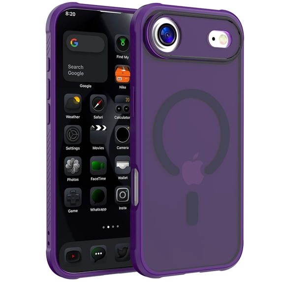 Decase Magnetic Case for iPhone Air,Slim Translucent PC+TPU Hybrid ...