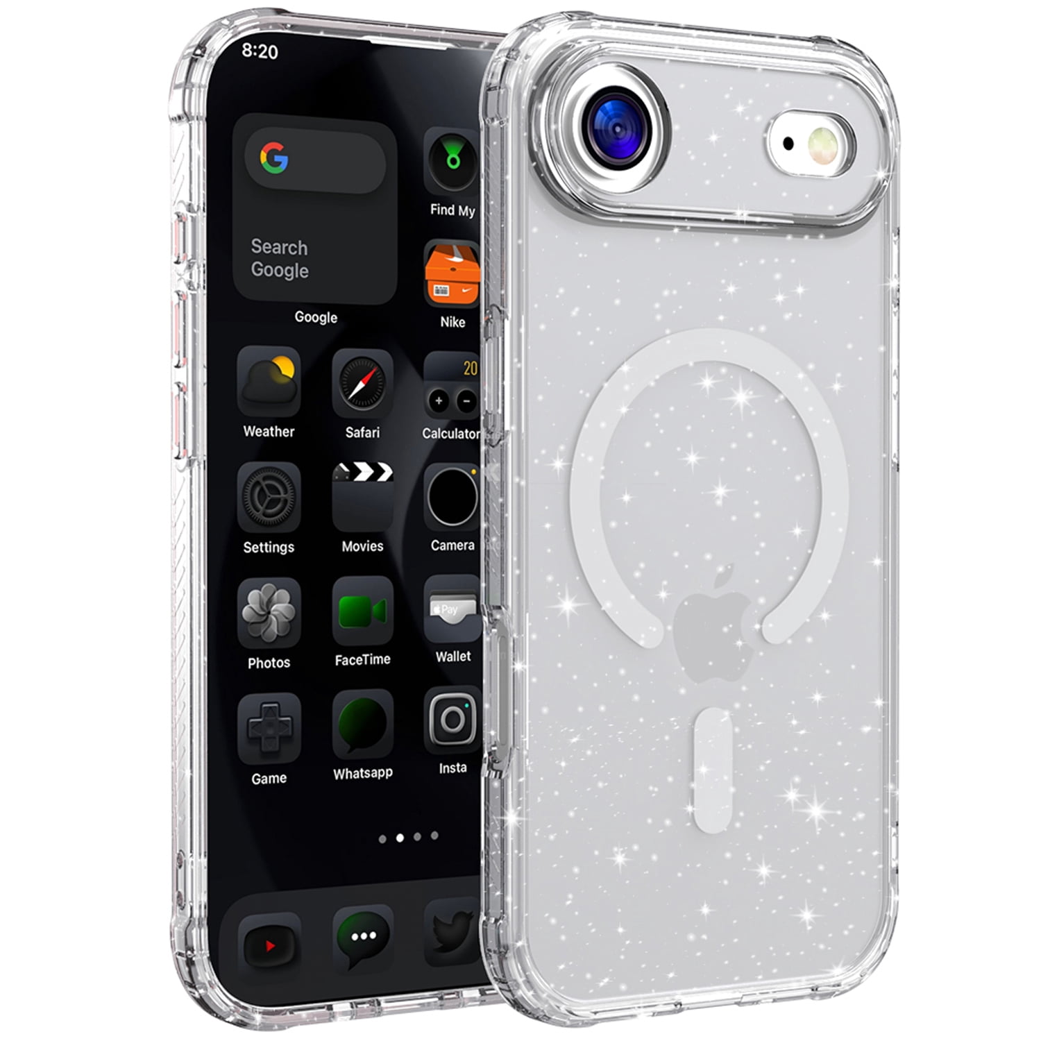 Decase Magnetic Case for iPhone Air,Slim Translucent PC+TPU Hybrid ...