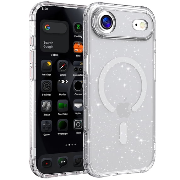 Decase Magnetic Case for iPhone Air,Slim Translucent PC+TPU Hybrid ...