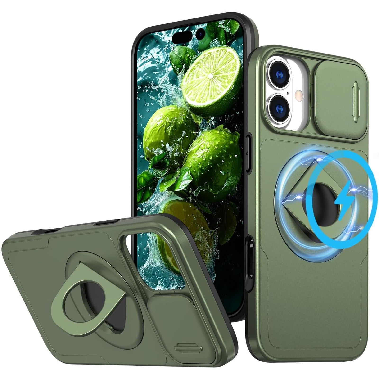 Decase Magnetic Case for iPhone 17,Heavy Duty Hard PC+TPU Back Cover ...