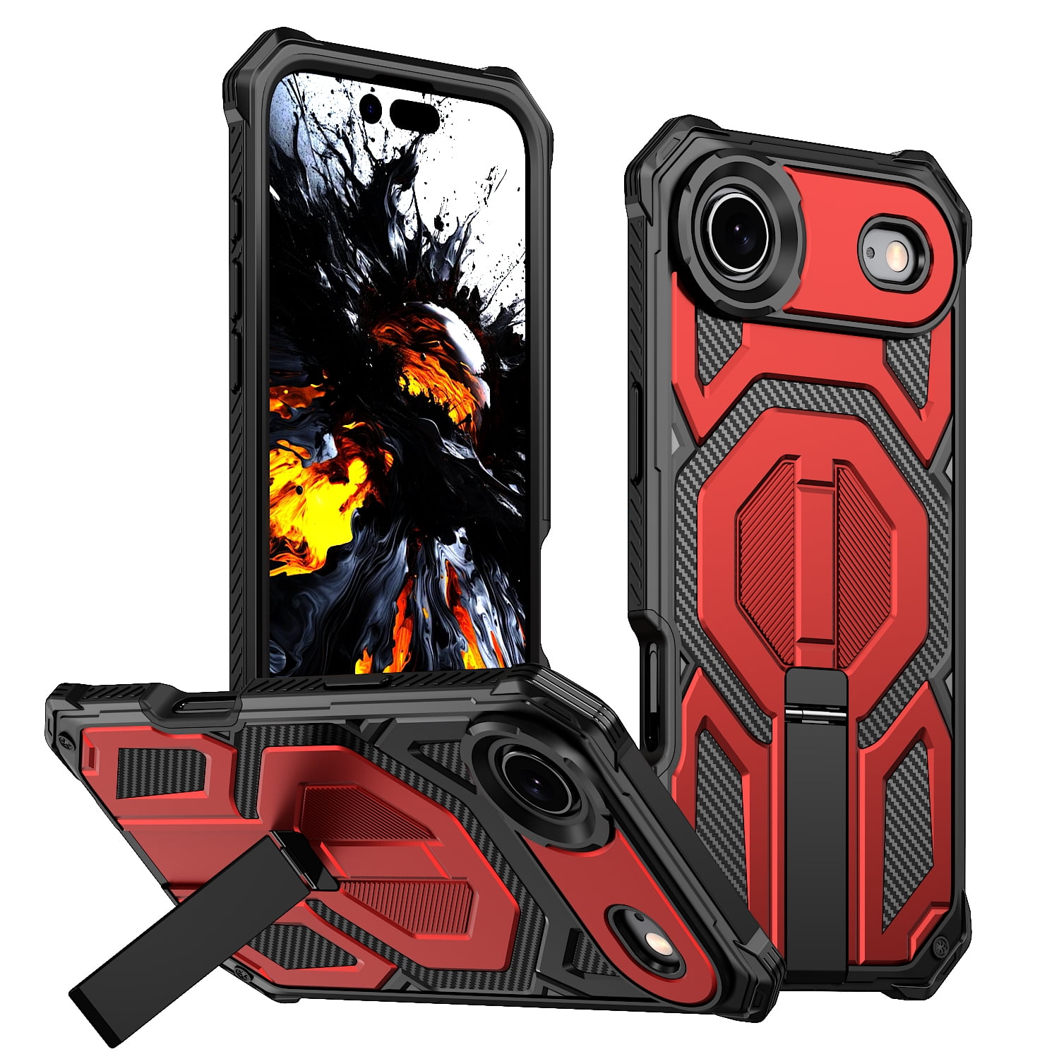 Decase Magnetic Case for iPhone Air,Rugged Cover with Vertical Bracket ...