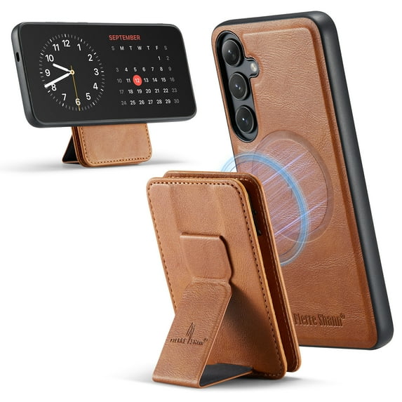 Decase Magnetic Wallet Case for Samsung Galaxy S23 FE,Shockproof Card ...