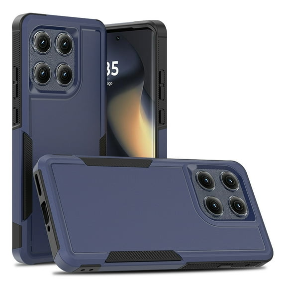 Decase for Motorola Edge (2025) Case,Heavy Duty Hybrid 2 in 1 Hard PC ...