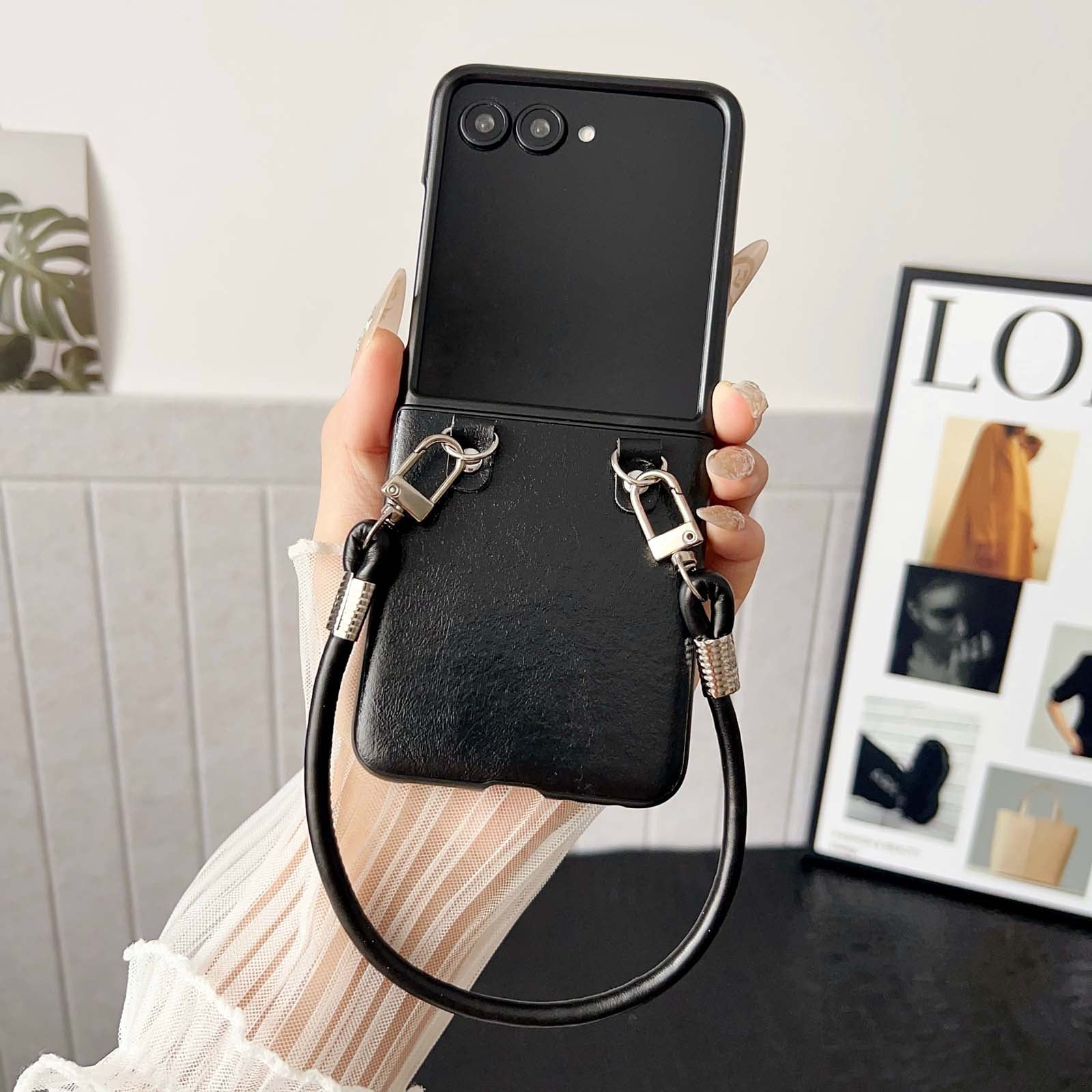 Decase for Motorola Razr 60/50 Case, Shockproof PU Leather Hard PC Slim ...