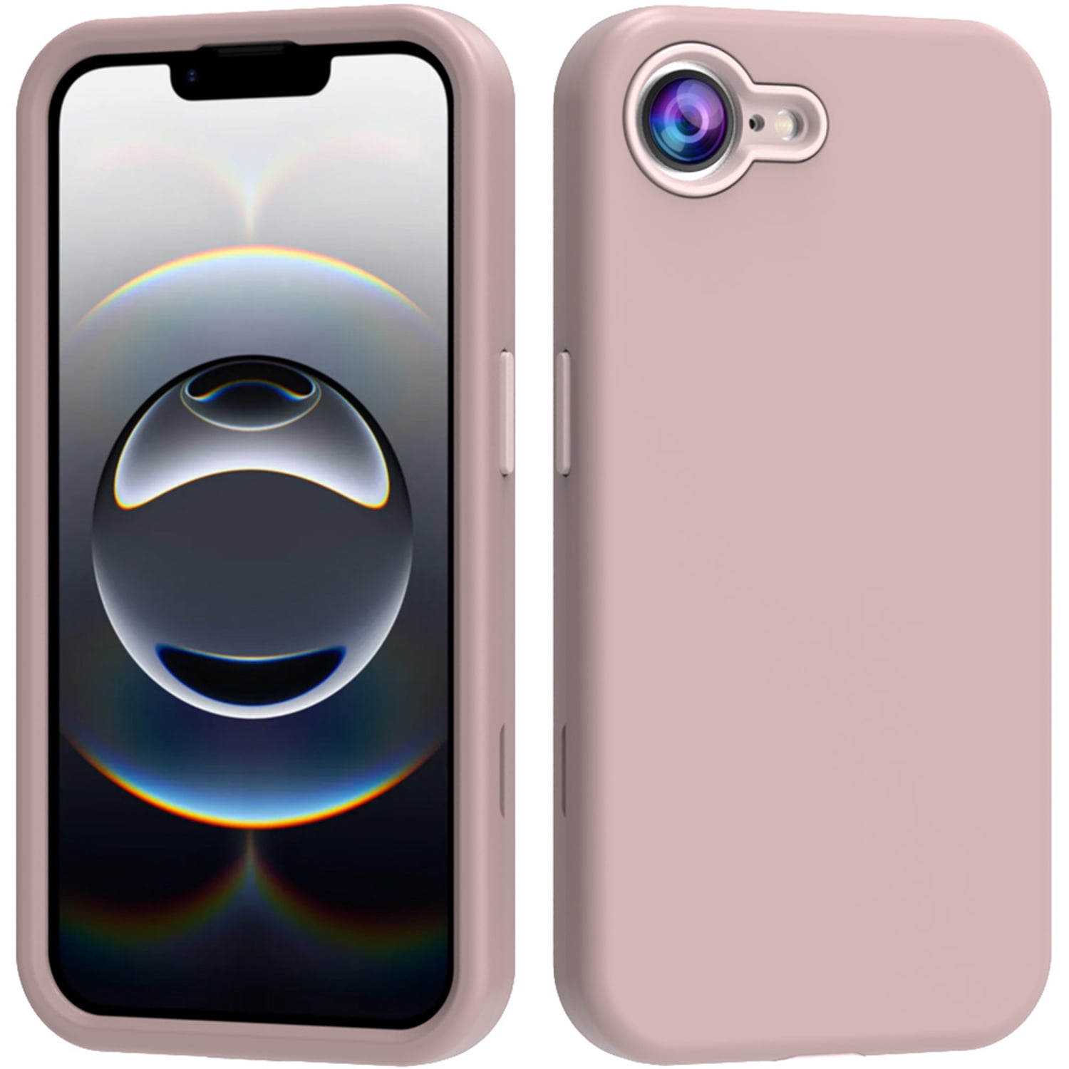 Decase Rugged Case for iPhone 16e,Dual-Layer Hard PC Bumper Smooth ...