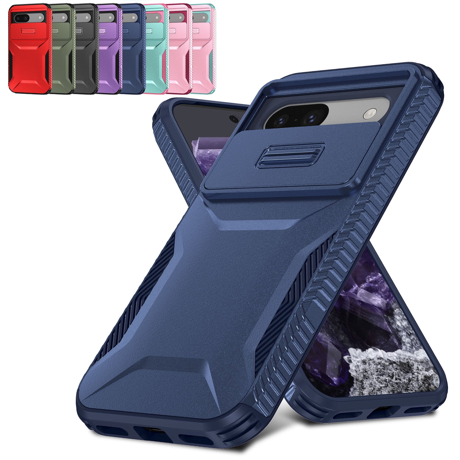 Decase Rugged Privacy Lens Cover Case for Google Pixel 8A,Shockproof ...