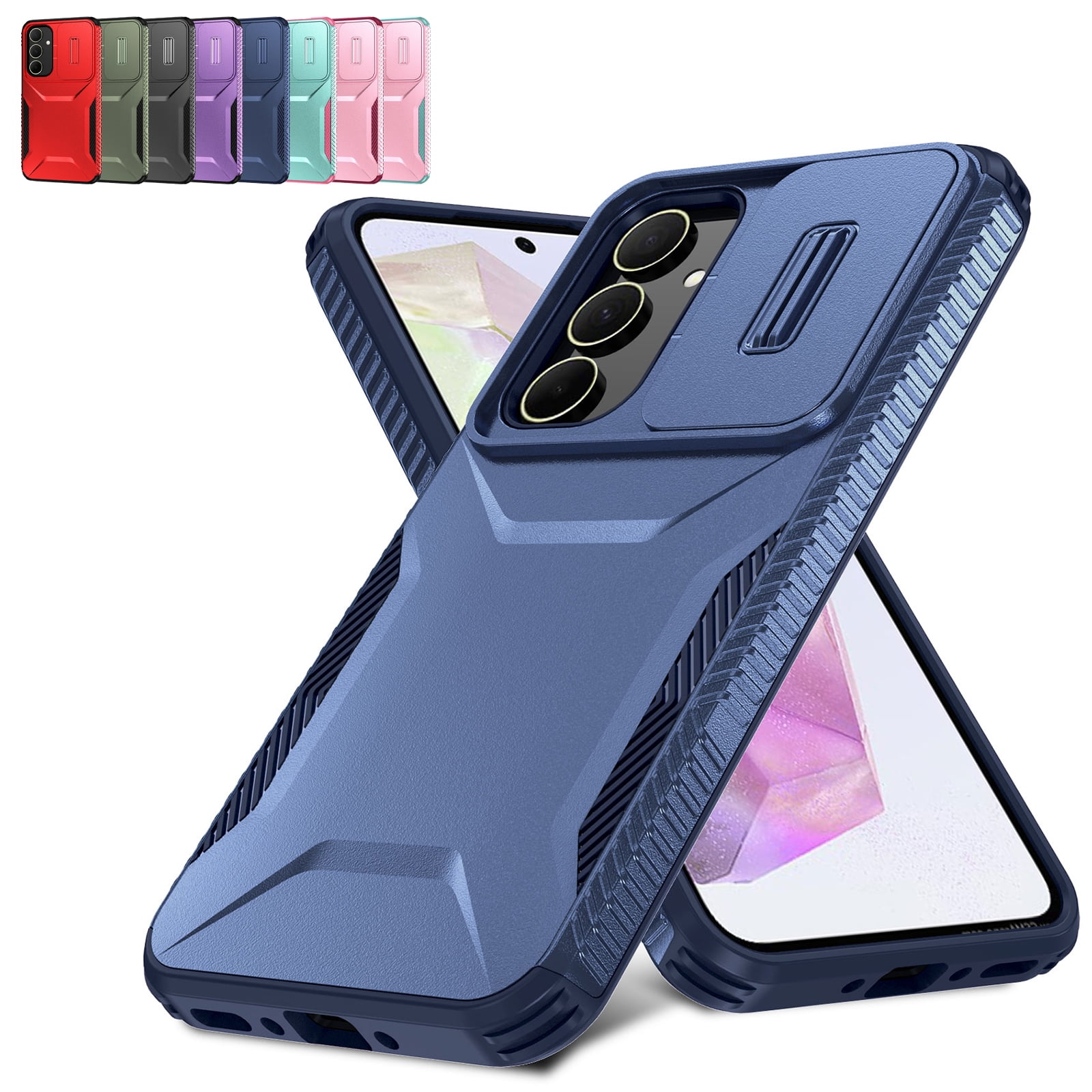 Decase Rugged Privacy Lens Cover Case for Samsung Galaxy A35,Shockproof ...