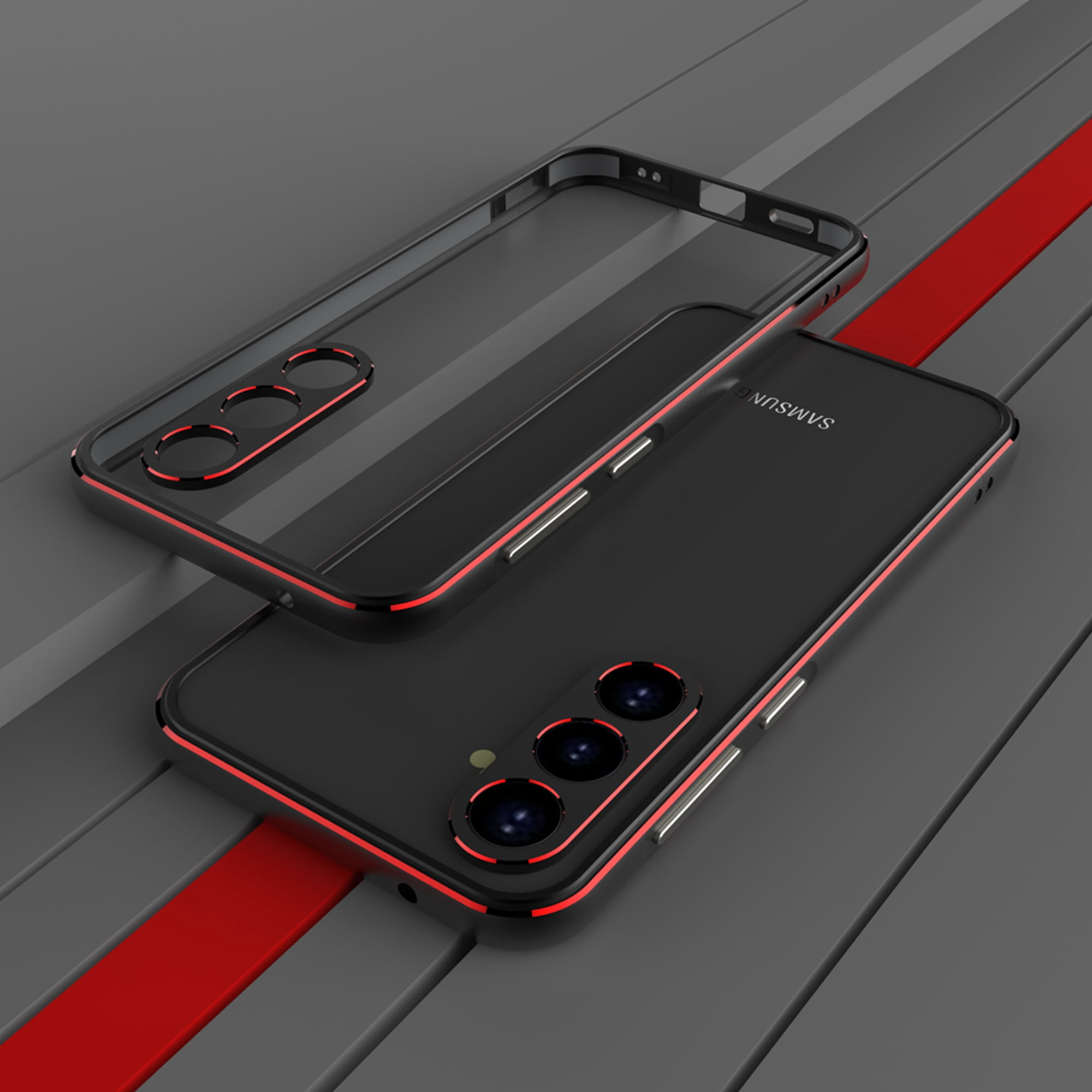 Decase for Samsung Galaxy S23 FE Aluminium Alloy Bumper Frame Case,with ...