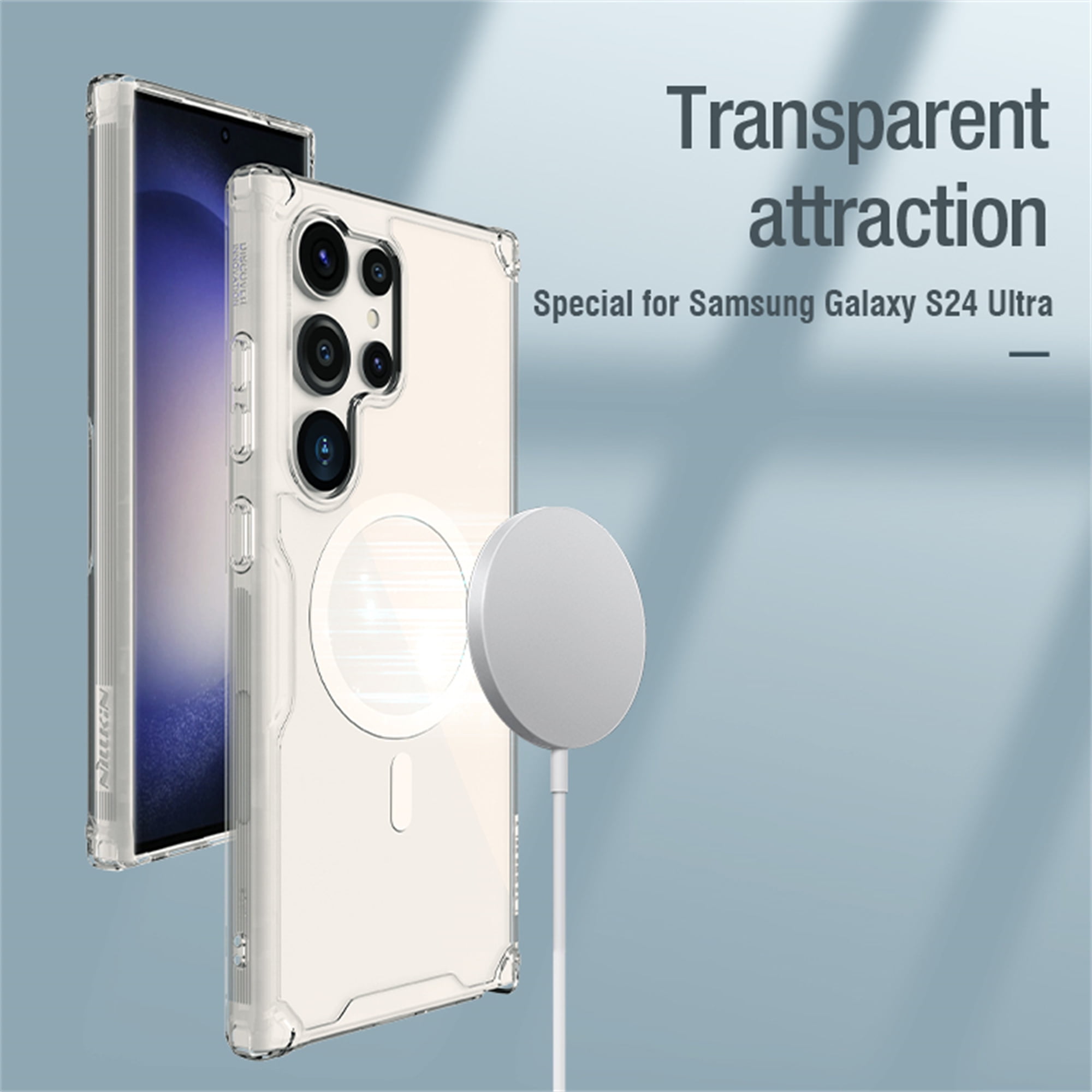 Decase for Samsung Galaxy S24 Ultra Clear Magnetic Shockproof Case ...