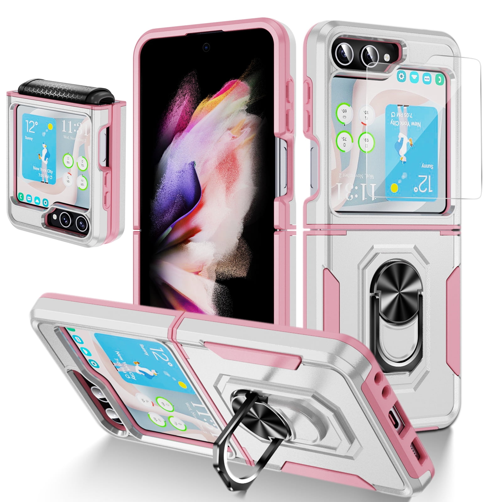 Decase for Samsung Galaxy Z Flip 5 Case with Back Small Screen ...