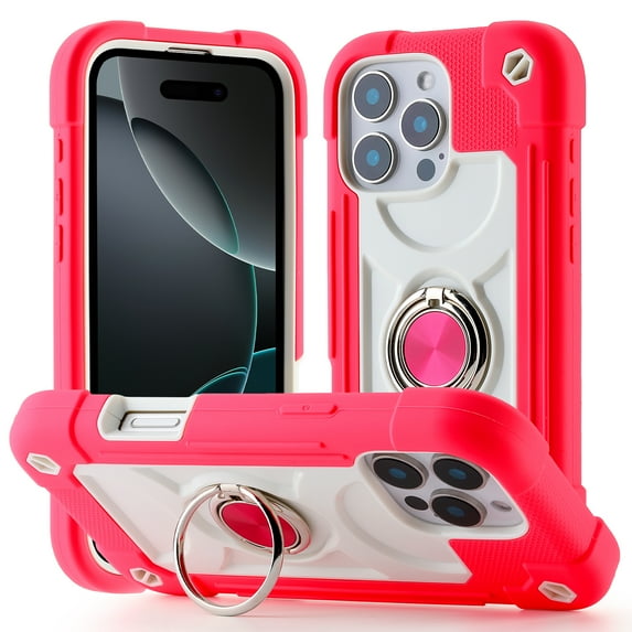 Decase Shockproof Case for iPhone 16 Pro,Heavy Duty Hard Cover with 360 ...
