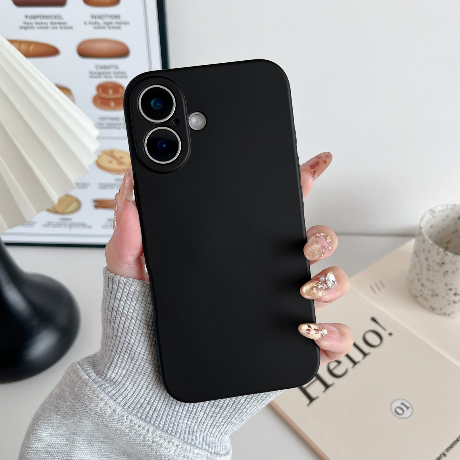 Decase Shockproof Rugged Case for iPhone 16 Plus,Slim Soft Rubber TPU ...