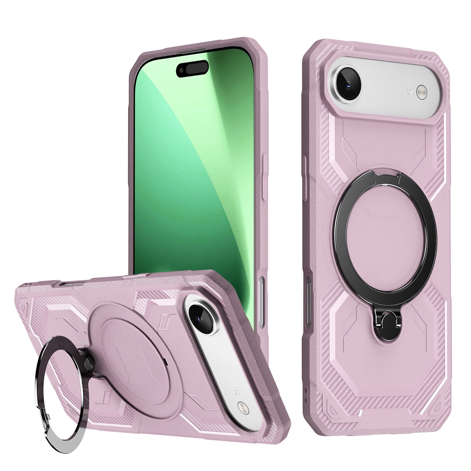 Decase Slim Magnetic Case for iPhone Air,Shockproof Rotating Ring ...