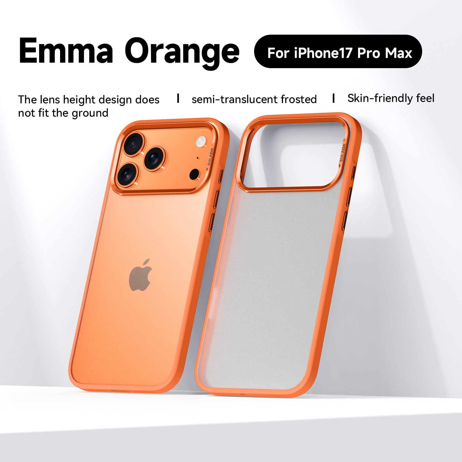 Decase Slim Matte Case for iPhone 17 Pro Max,Translucent Hard PC Back ...