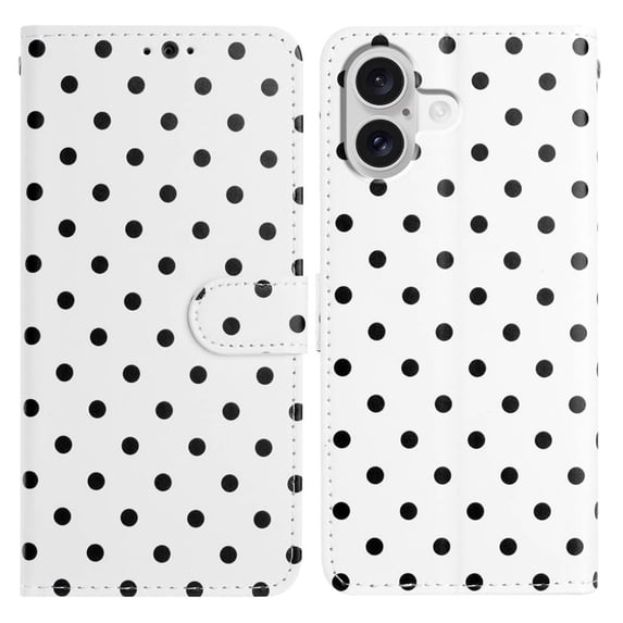 Decase Stylish Polka Dot Pattern Wallet Case for iPhone 16 Plus ...