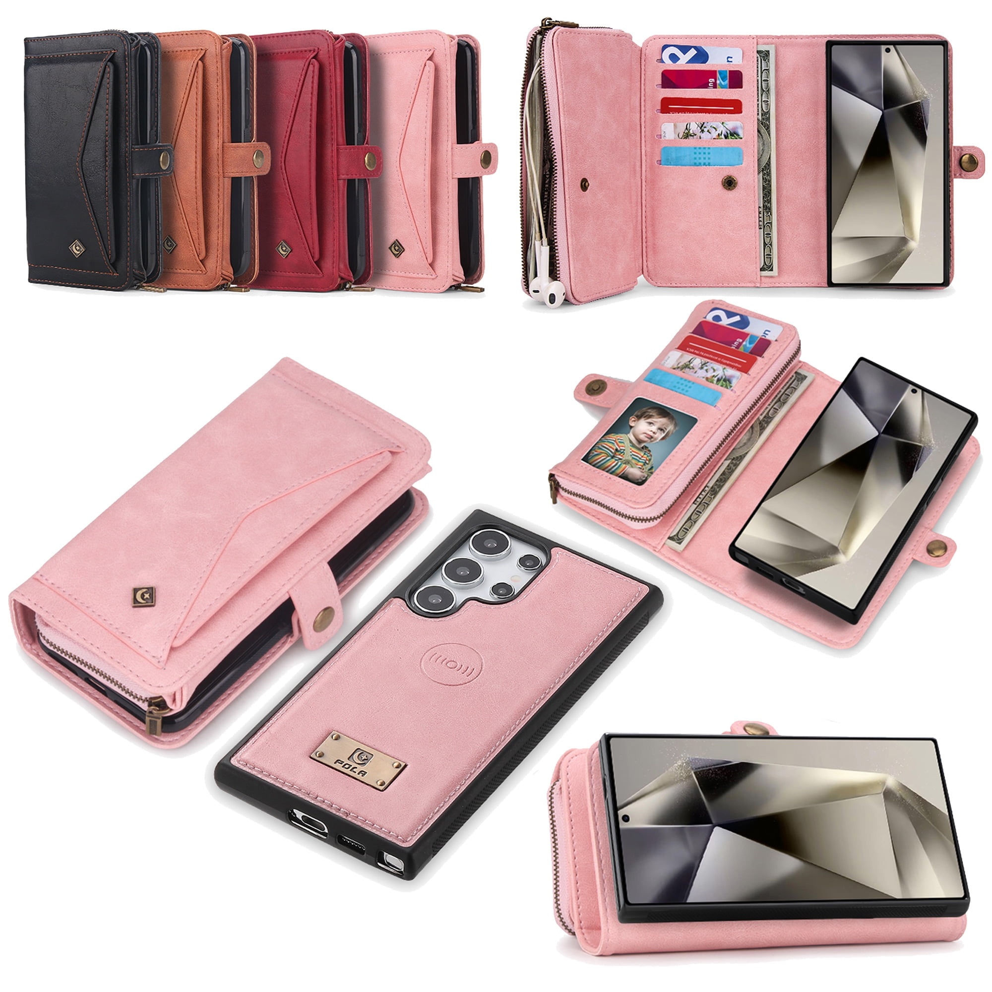 Decase Wallet Case for Samsung Galaxy S24 Plus with Hand Strap & 13 ...