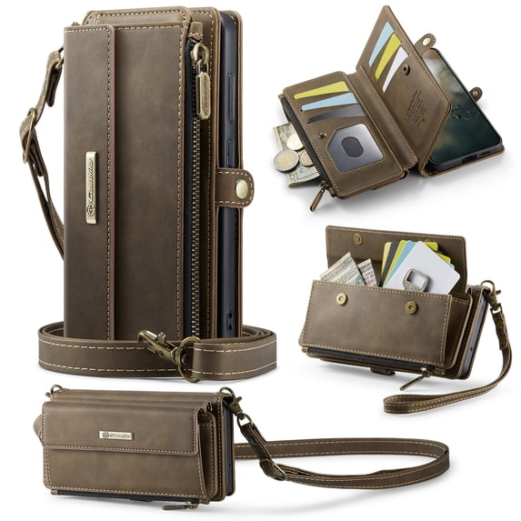 Decase Wallet Case for Samsung Galaxy S23 Plus,Magnetic Flip Zipper ...