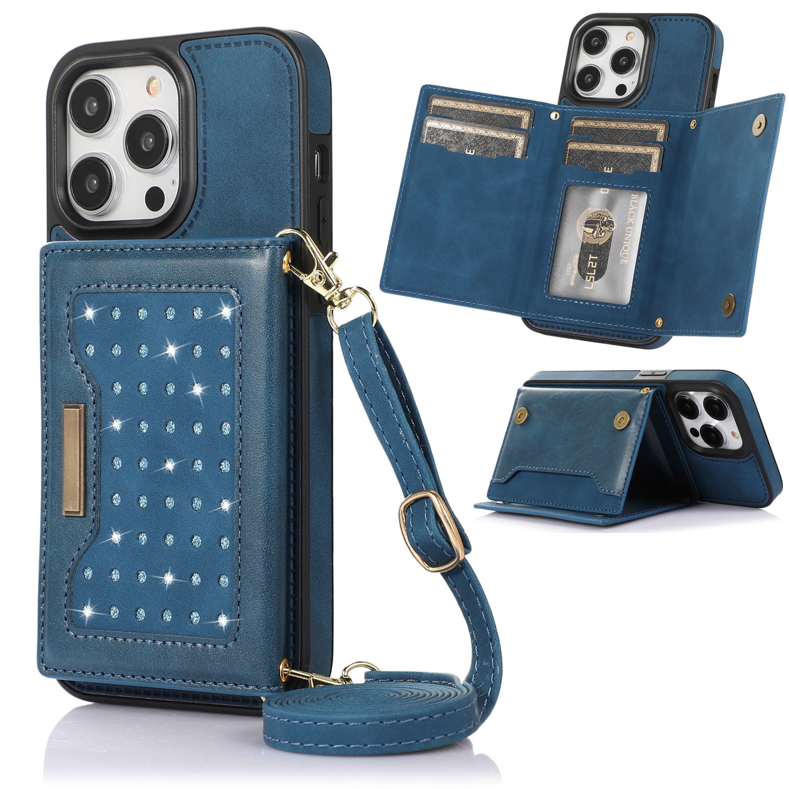 Decase Wallet Case for iPhone 14 Pro Max,Slim Fit Card Holder Case with ...