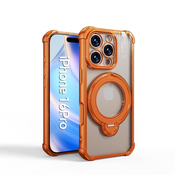 Decase for iPhone 16 Pro Mag Safe Case,Clear Back with 360° Rotating ...