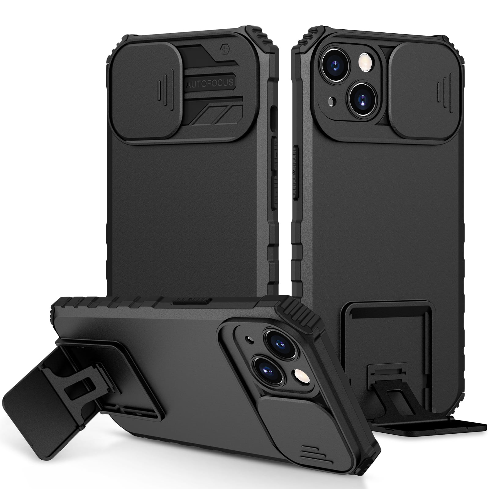 Decase for iPhone 14 Hybrid Rugged Case with Slide Camera Lens Cover ...