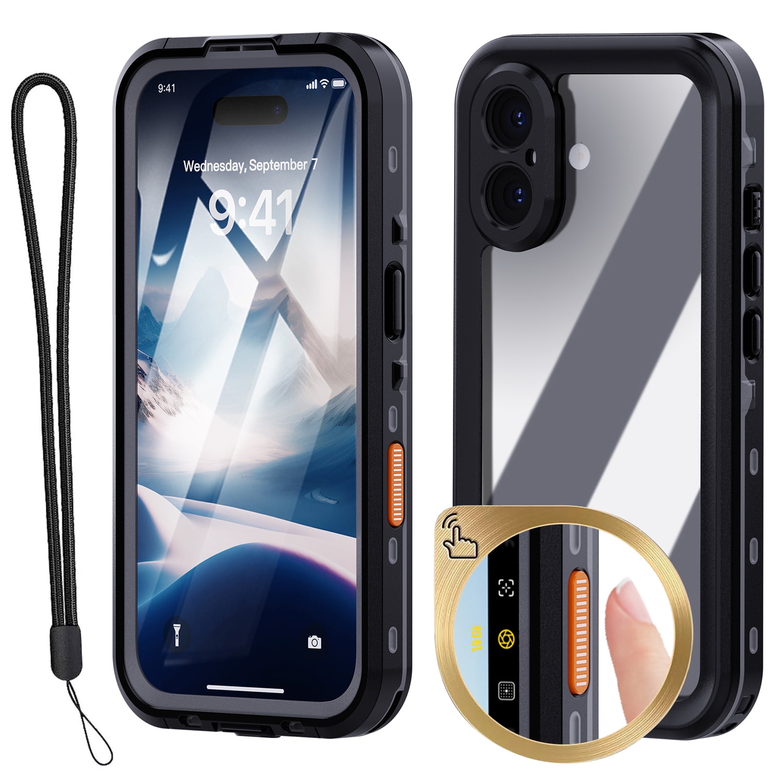 Decase for iPhone 16 Plus Case Waterproof, Built-in Screen Protector ...