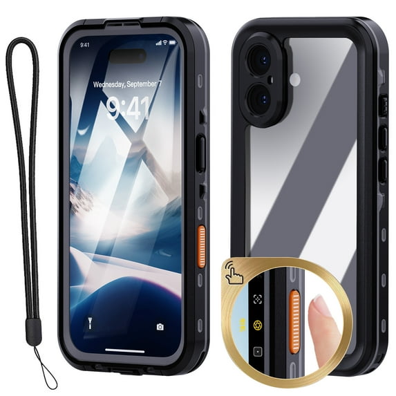Decase for iPhone 16 Plus Case Waterproof, Built-in Screen Protector ...
