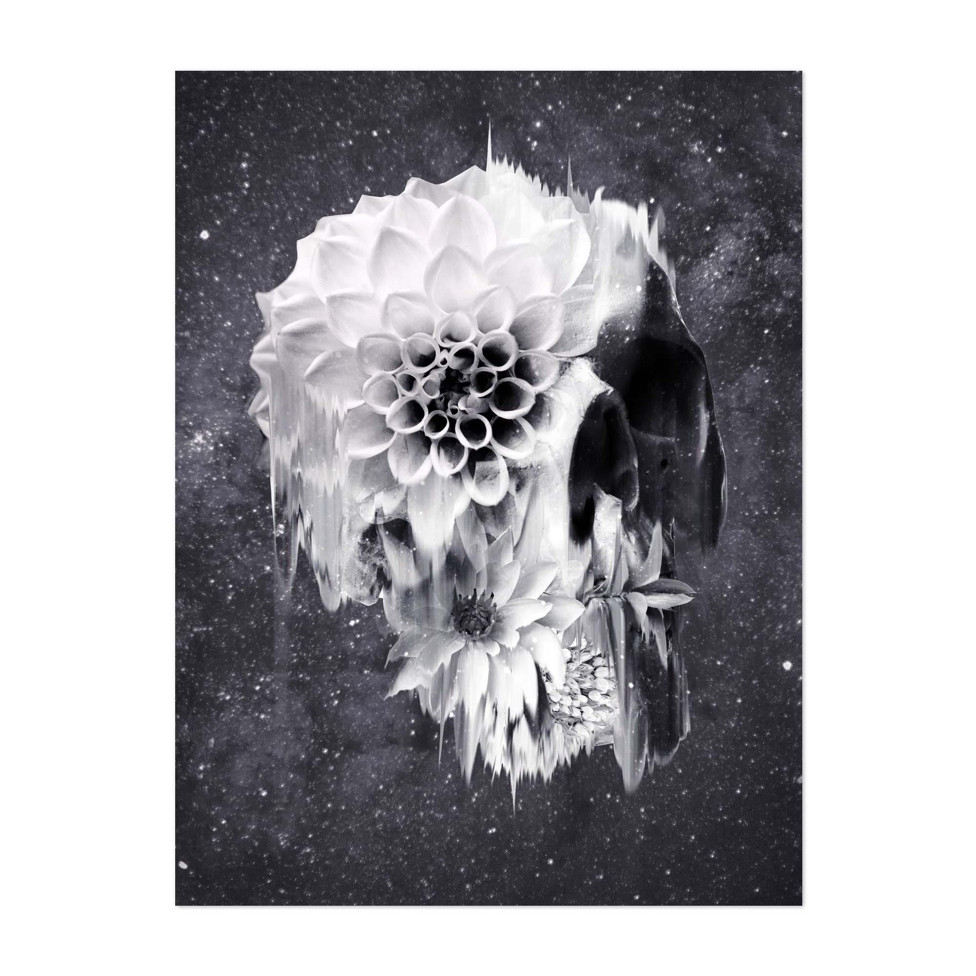 Decay Skull - Digital Art Unframed Wall Art Print 24 x 36 inches ...