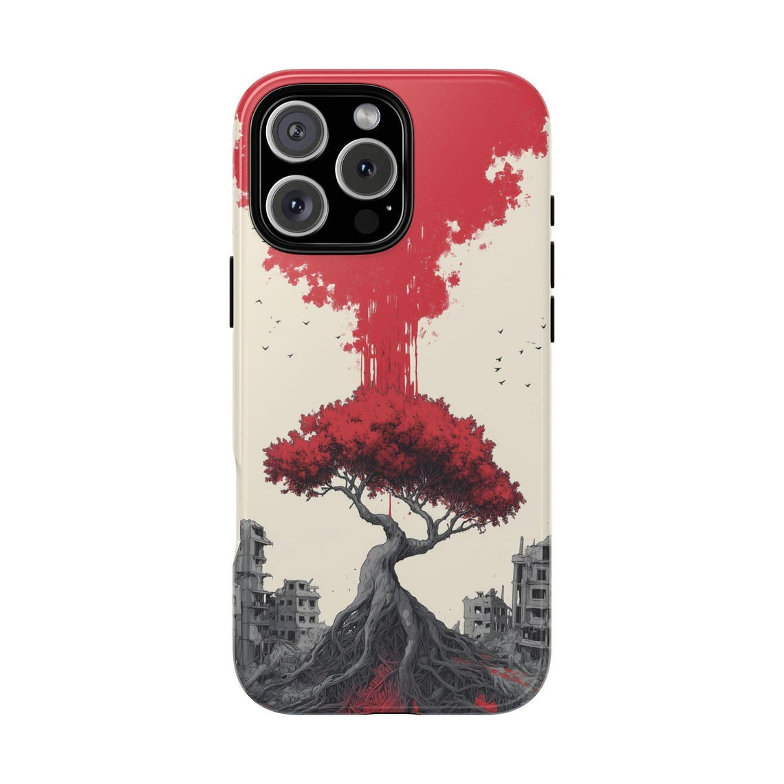 Decaying Twisted Tree Post Apocalypse Surreal Abstract Art Phone Case ...