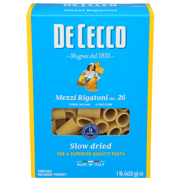 Dececco Mezzi Rigatoni Pasta - Walmart.com
