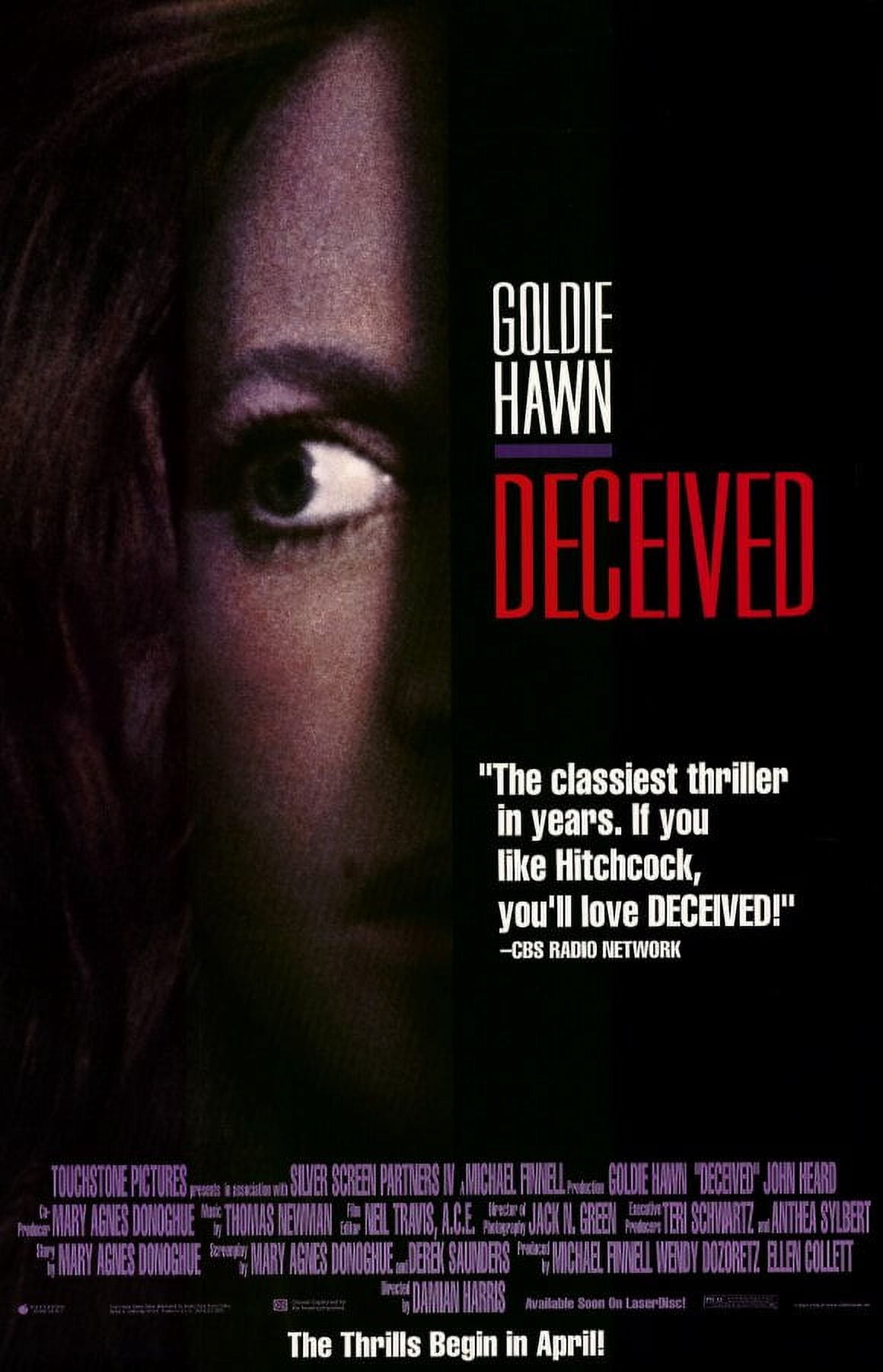 Deceived - movie POSTER (Style A) (11" x 17") (1991) - Walmart.com