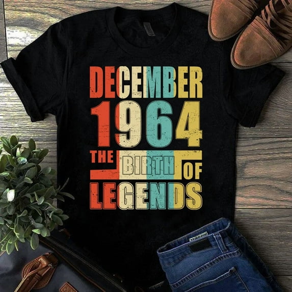 December 1964 The Birth Of Legends Vintage Unisex Royal Blue/ Black ...
