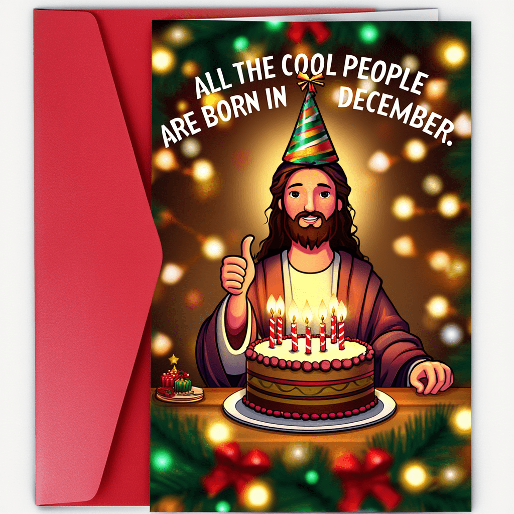 December Birthday Card - "All the Cool People Are Born in December ...
