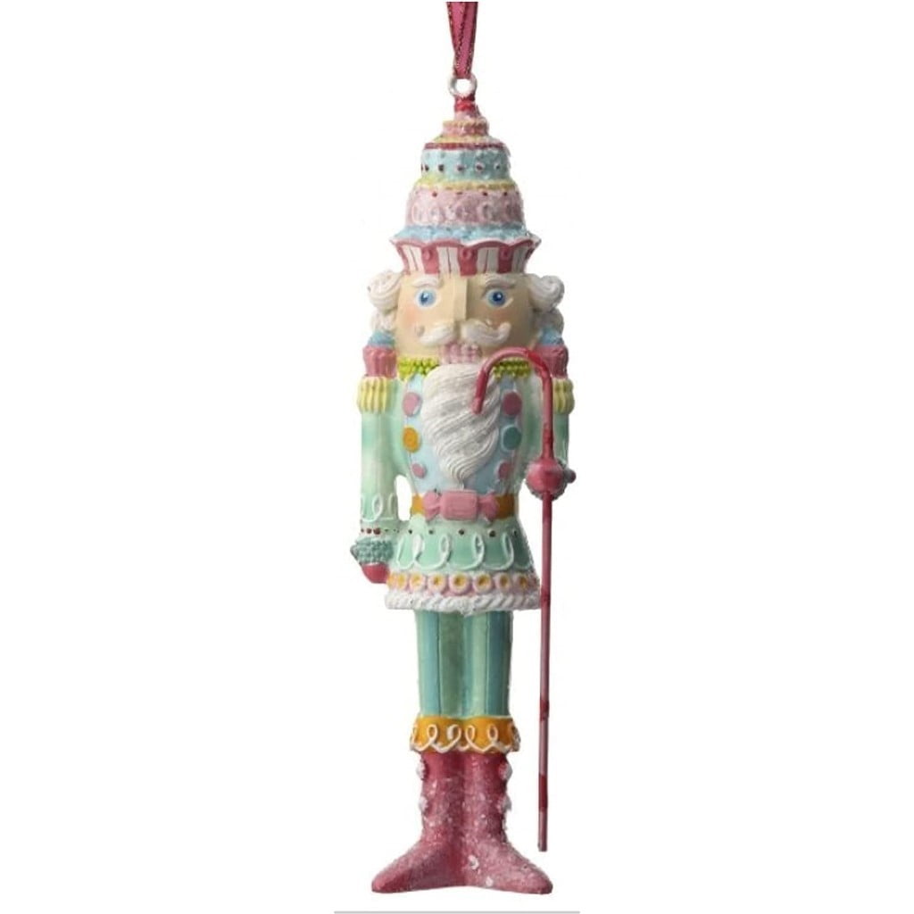 December Diamonds Pastel Candy Nutcracker Ornament, Resin, 6 Inches ...